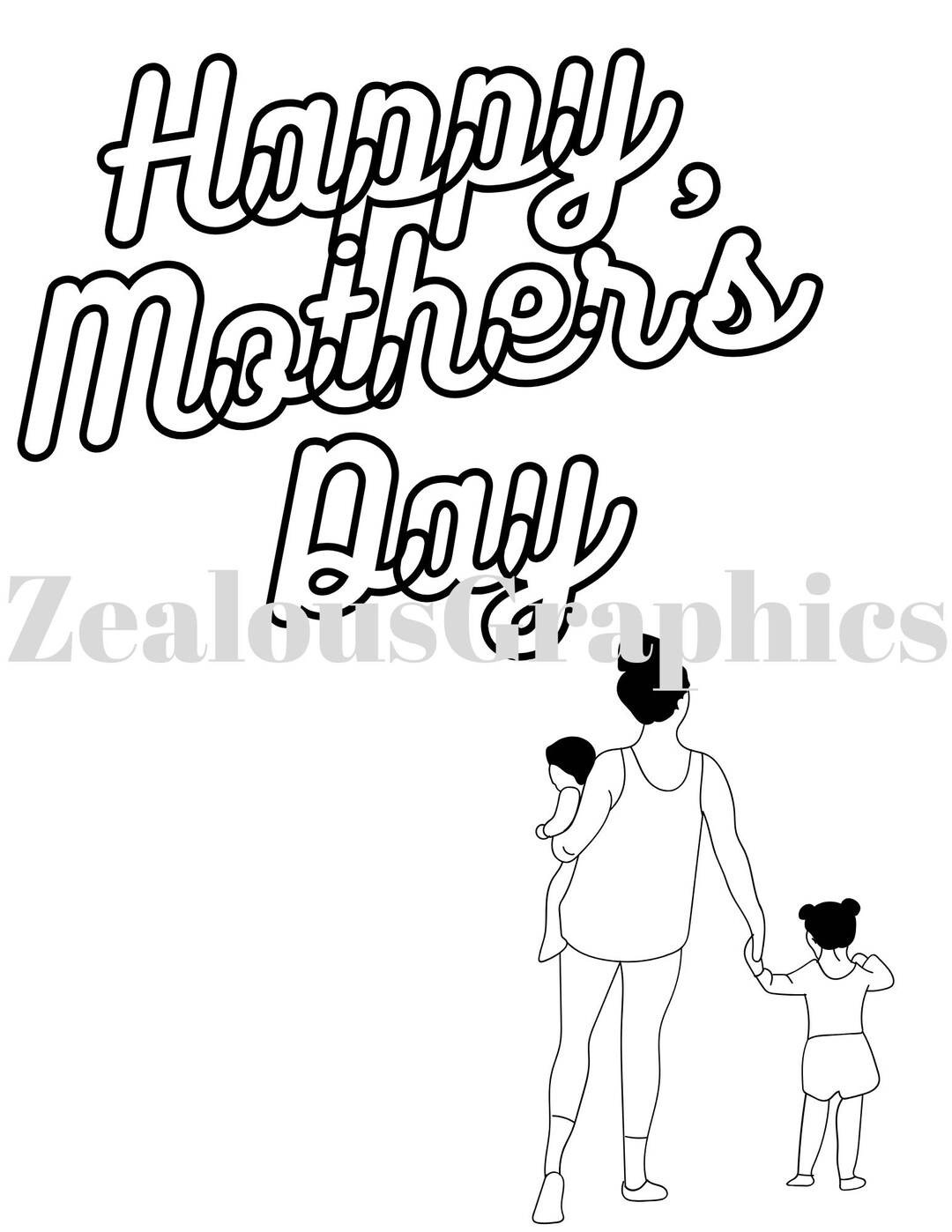 Mothers Day Card Coloring Pages, Mothers Day New Mothers, Mothers Day ...