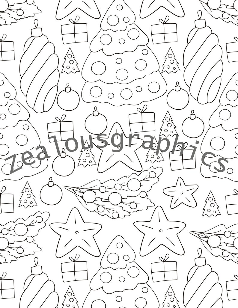 Christmas Coloring Pages, Winter Coloring Page Printable Christmas ...