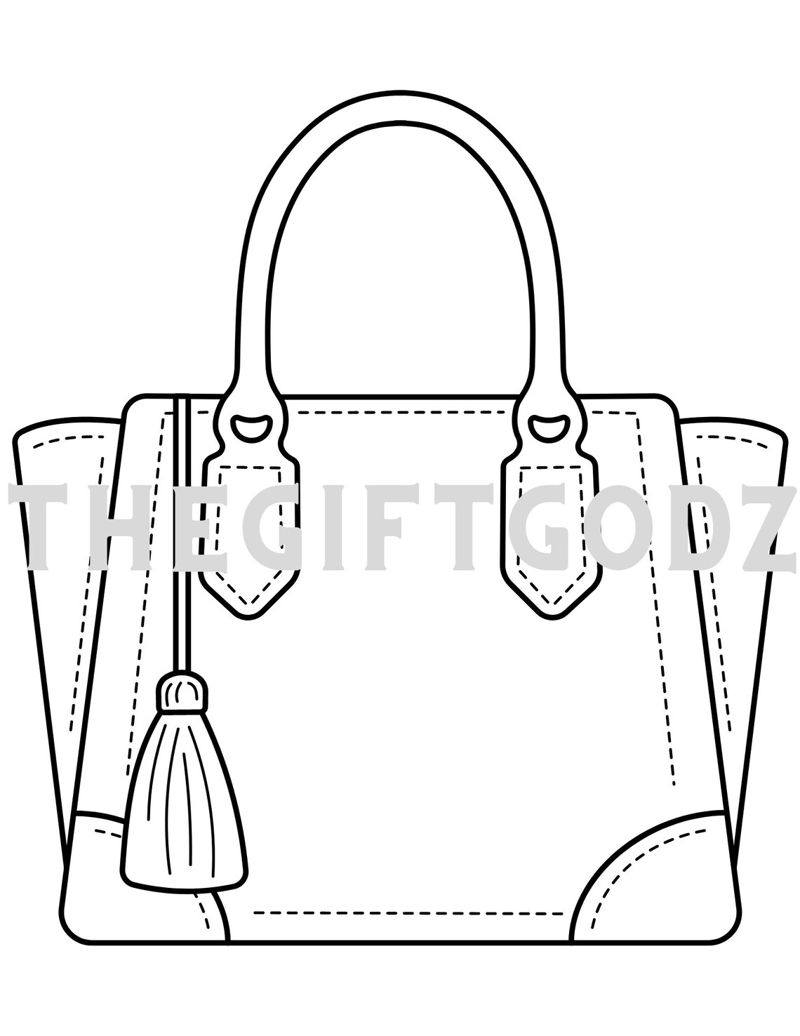 Fashion Coloring Pages, Handbag Pattern Coloring Pages, Style Coloring ...