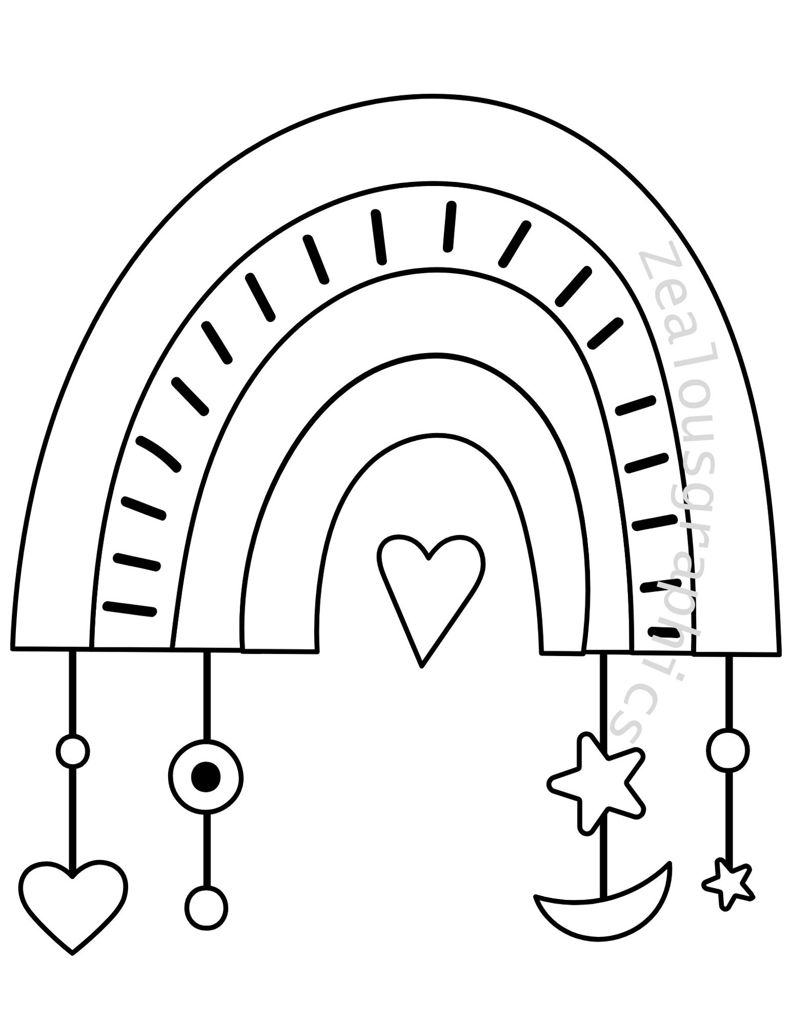 Rainbow Coloring Sheet, Rainbow Coloring Pages, Coloring Book Pages ...