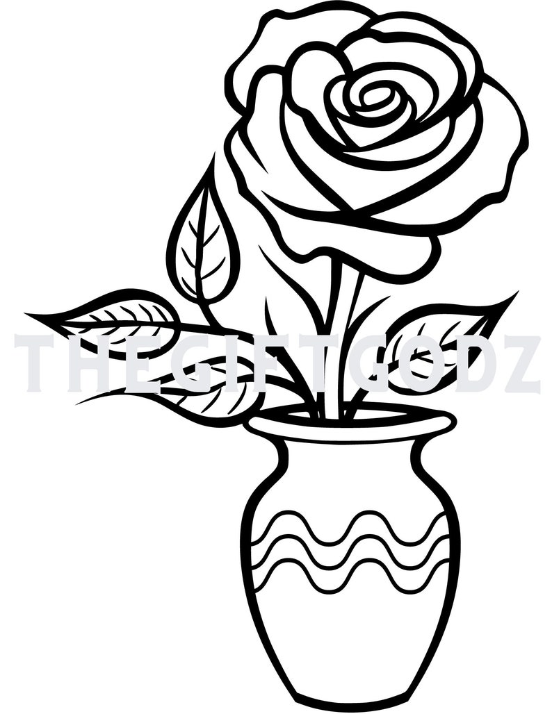 Roses Coloring Pages, Roses Flower Coloring Book, Stress Relief ...
