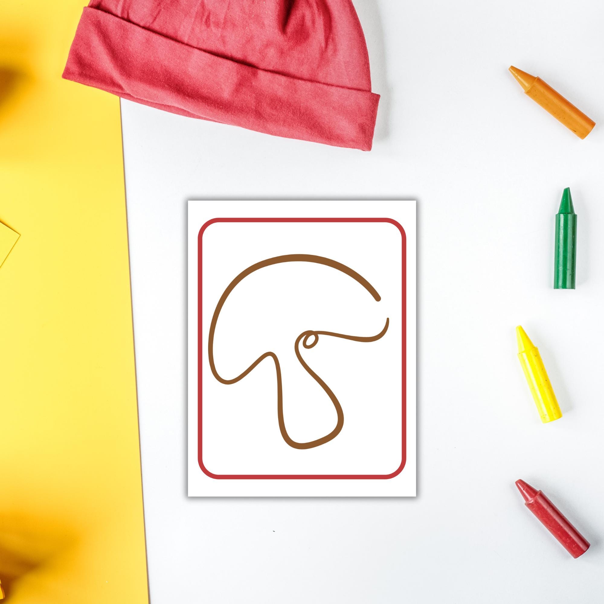 Fall Themed Tracing Cards for Kids Breathing Cards for Toddlers ...