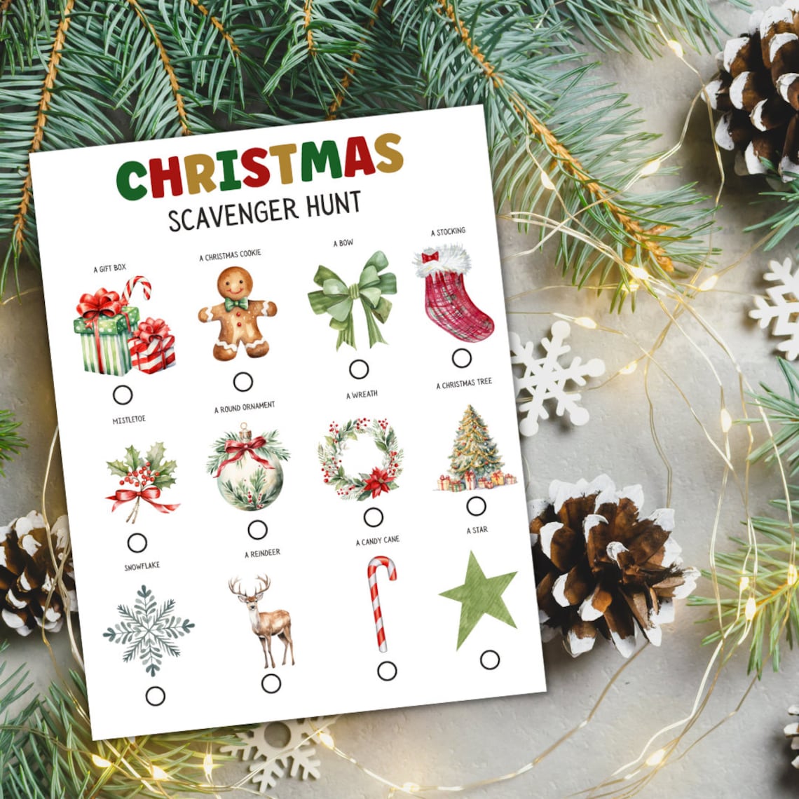 Christmas Scavenger Hunt for Kids - Etsy