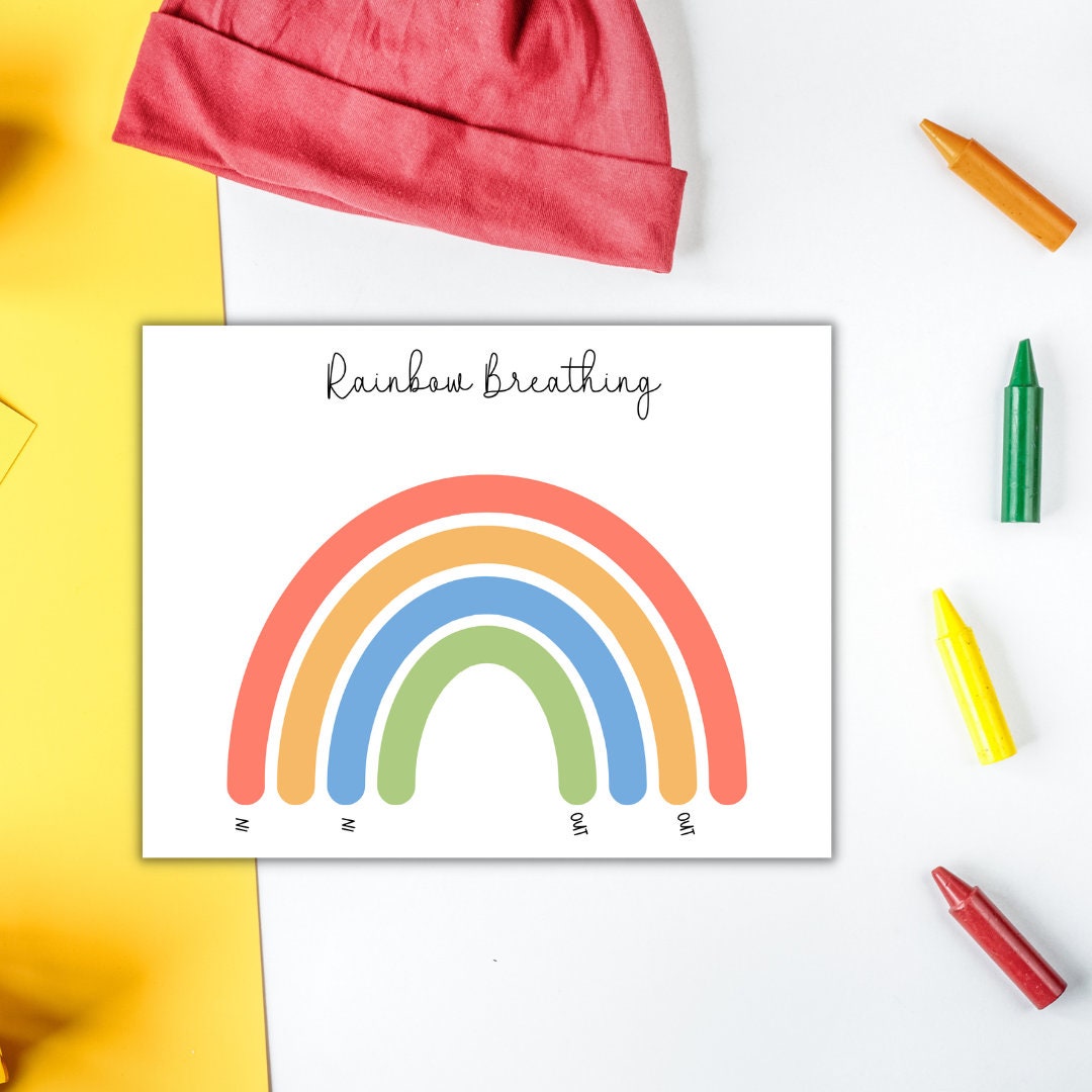 Breathing and Tracing Cards for Kids | Mindfulness Breathing Exercises ...