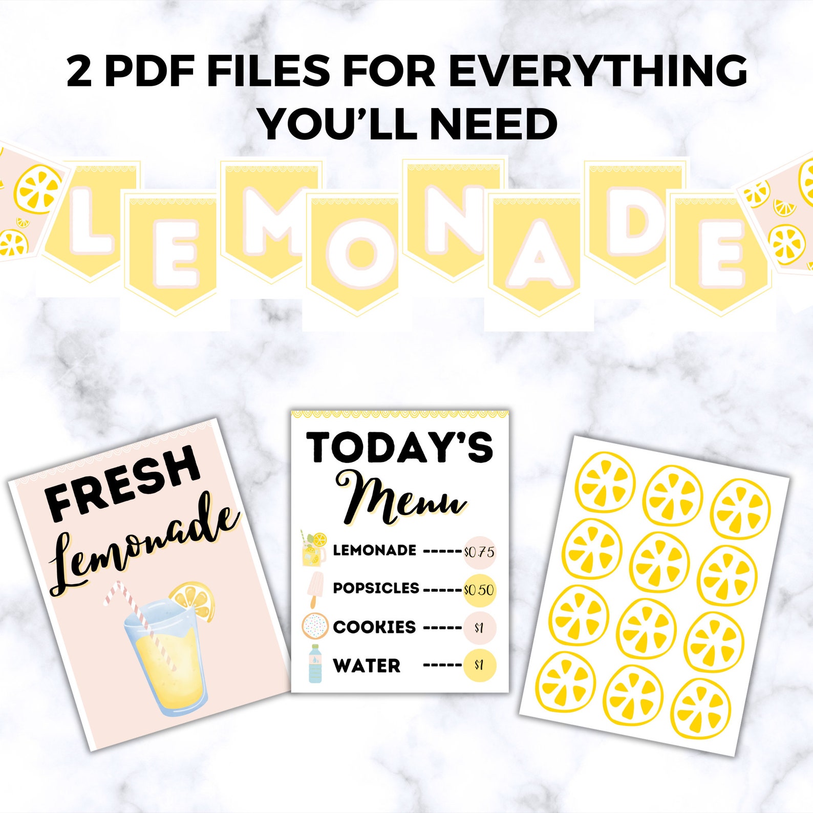 Printable Lemonade Stand Pretend Play | Dramatic Play Printable ...