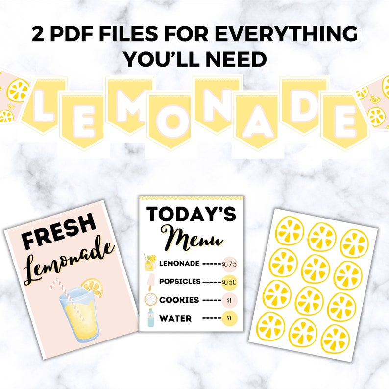 Printable Lemonade Stand Pretend Play | Dramatic Play Printable ...
