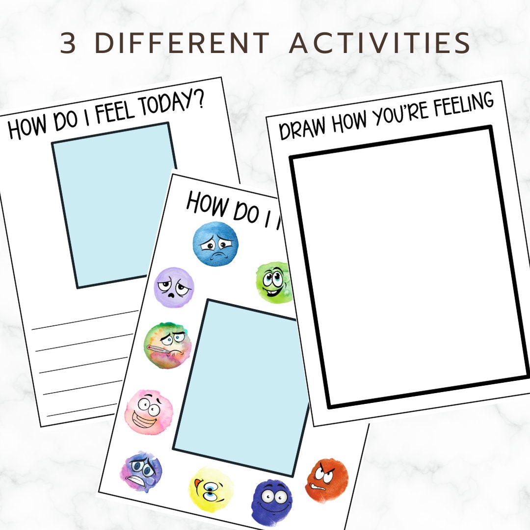 What Am I Feeling Identifying Emotions and Feelings Worksheets for Kids ...
