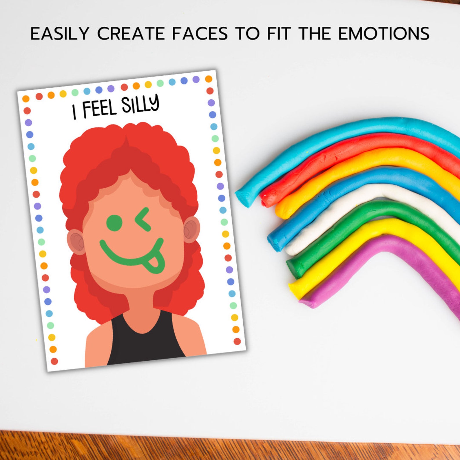 Emotions Playdough Mats for Toddlers | Digital Download | Social and ...