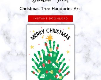 Christmas Wreath Fingerprint Art Activity | Keepsake Handprint | DIY ...