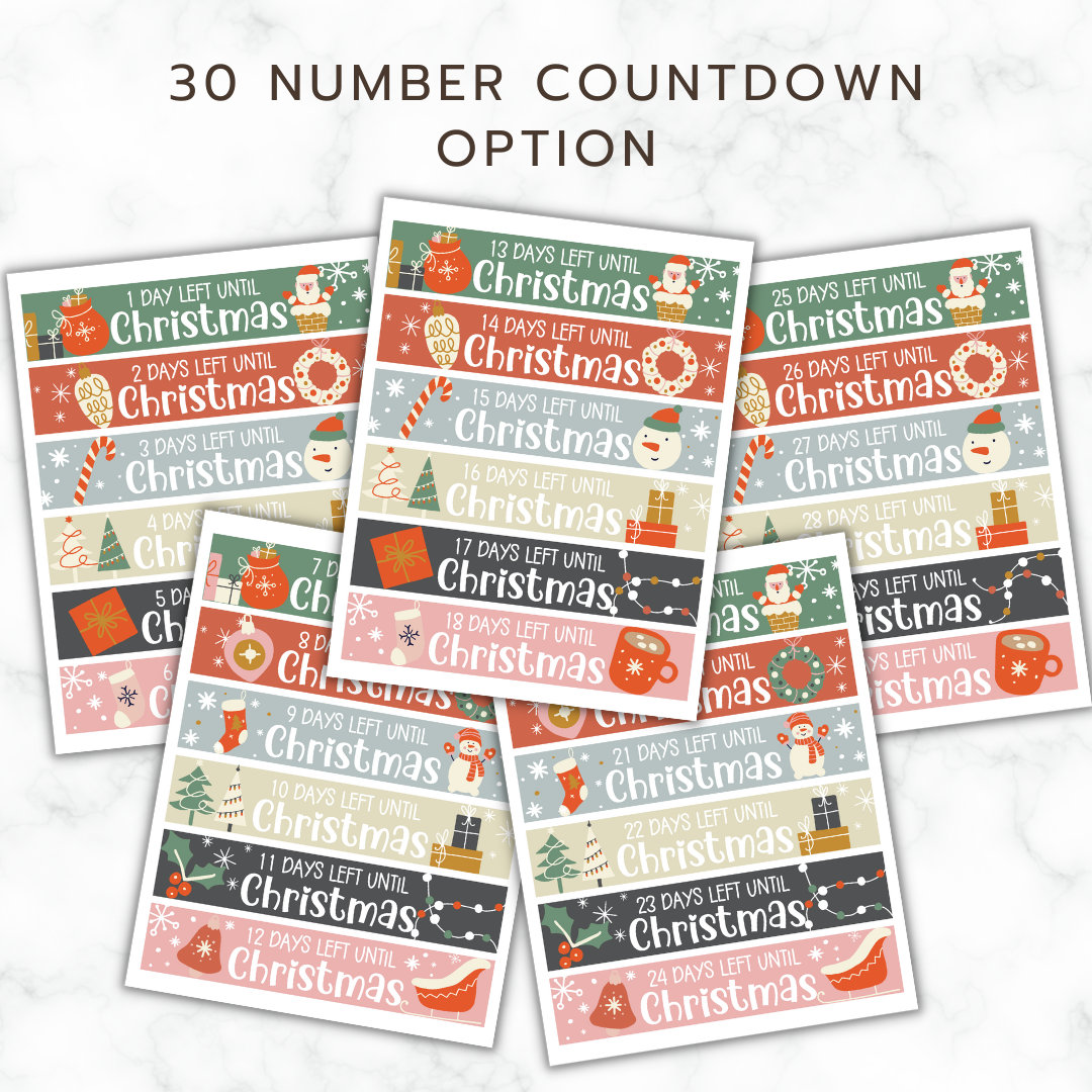 Christmas Countdown Paper Chain for Kids | Christmas Paper Chain ...