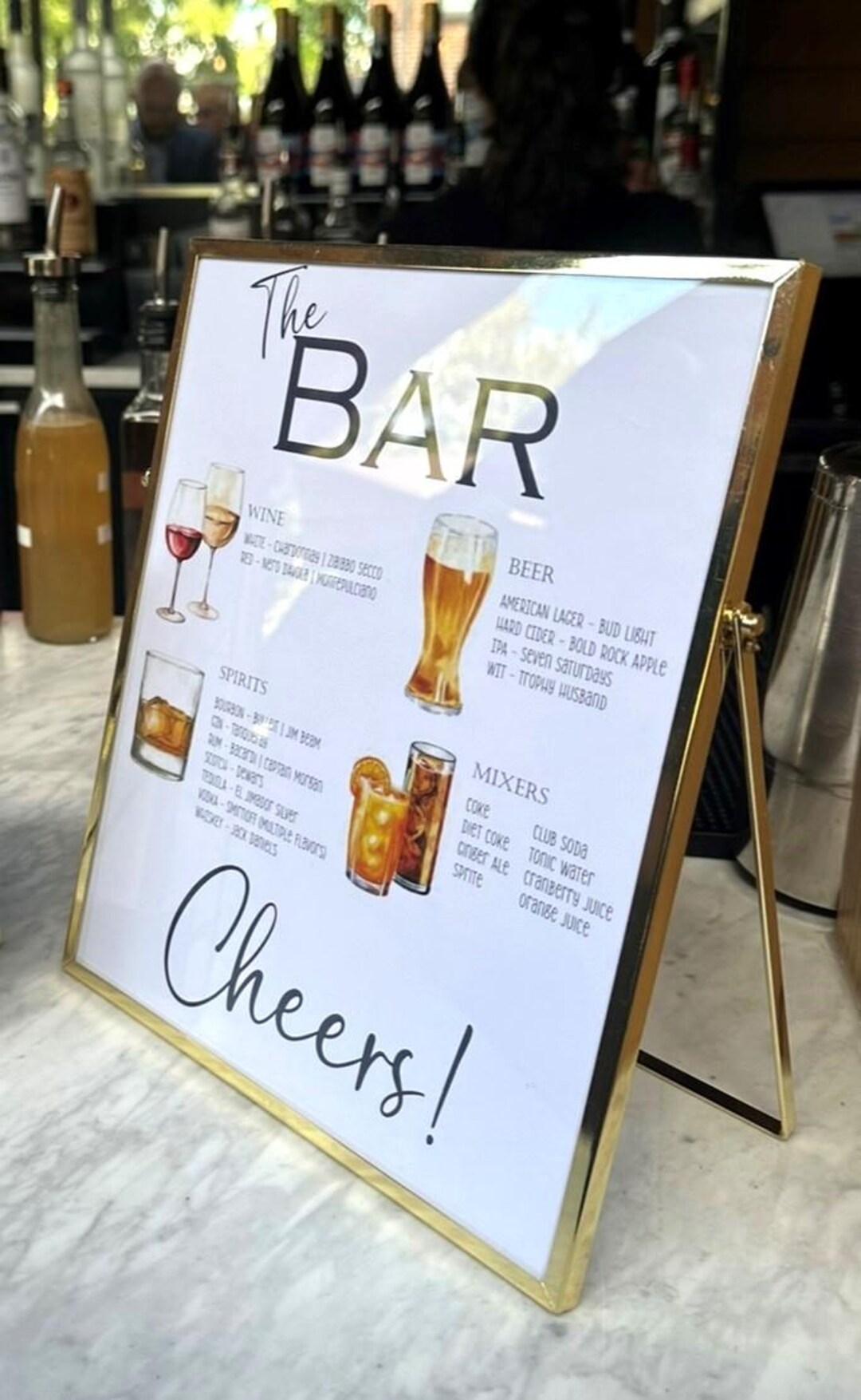 Cheers to the Perfect Bar Menu! | Full Bar Menu | INSTANT DOWNLOAD - Etsy