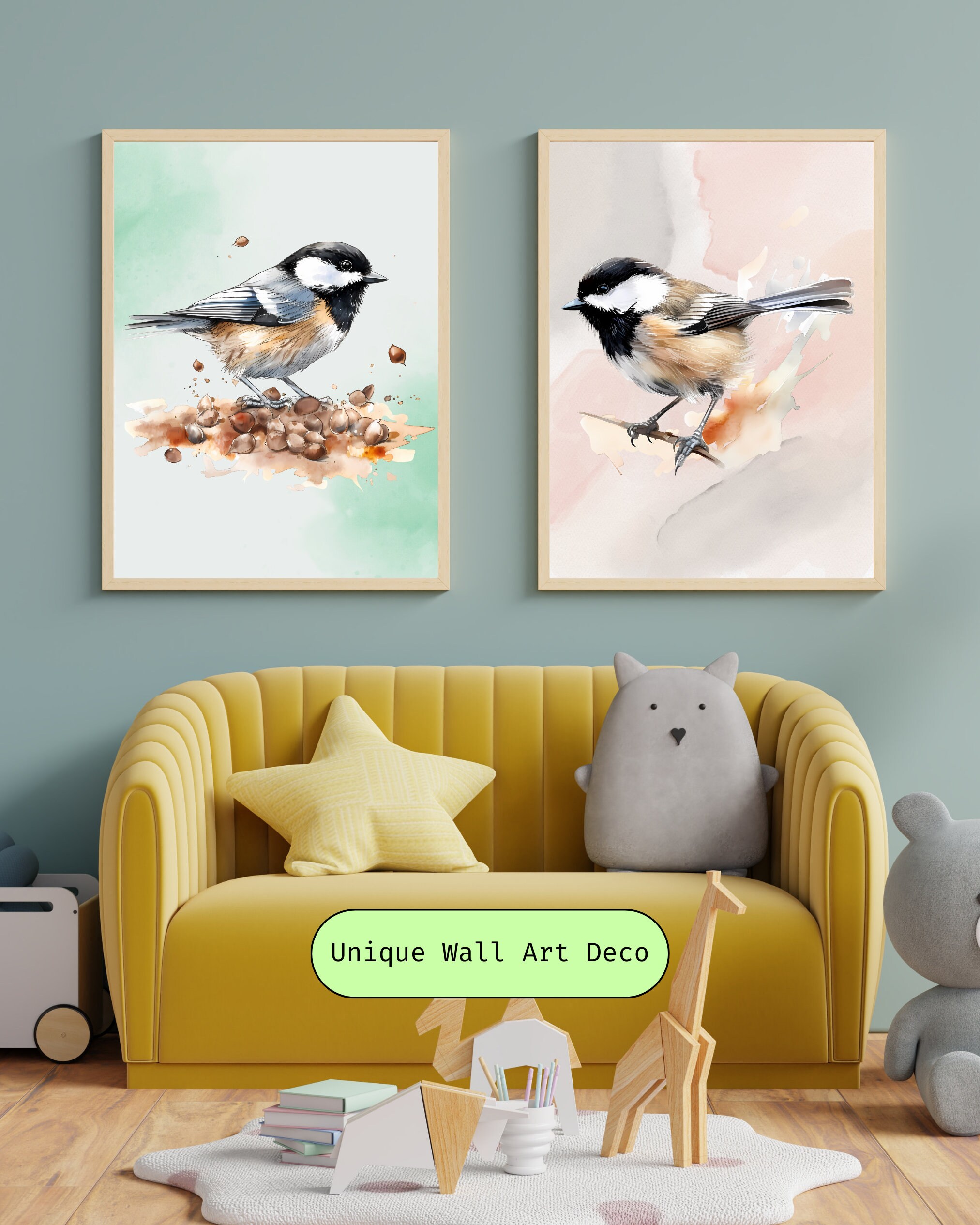 Chickadee Watercolor Clipart Transparent Background PNG Drawing ...