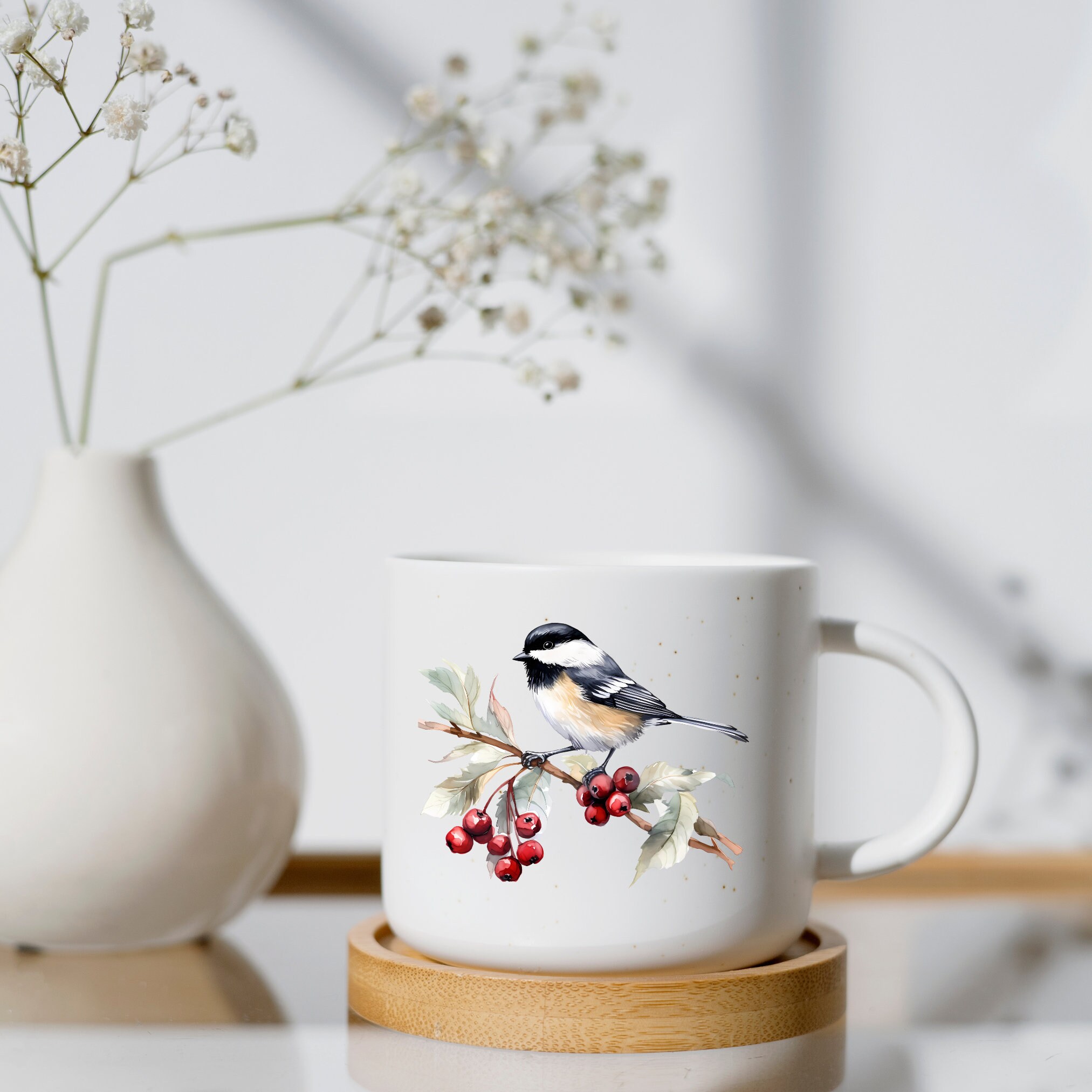 Chickadee Watercolor Clipart Transparent Background PNG Drawing ...