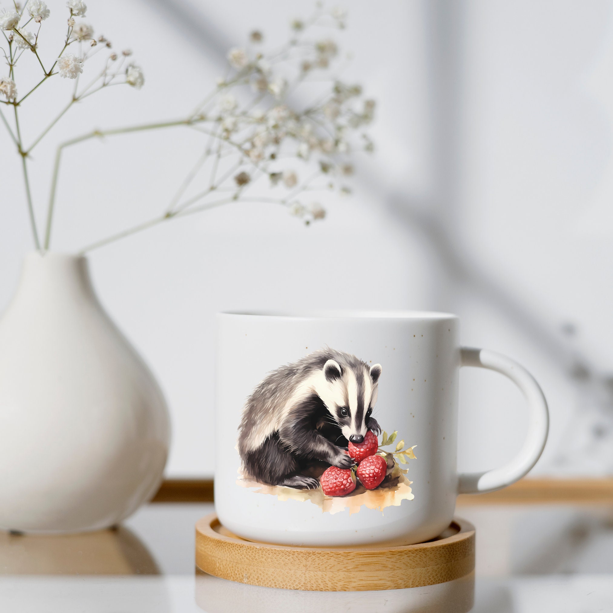 Badger Watercolor Clipart Transparent Background PNG Drawing Crafting ...