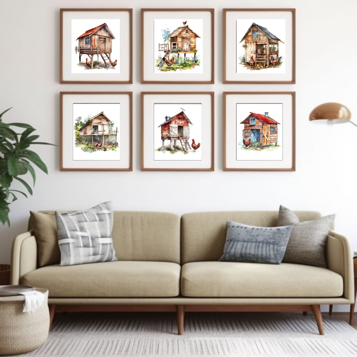 Chicken Coop Watercolor Clipart Transparent Background PNG Drawing ...