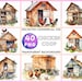Chicken Coop Watercolor Clipart Transparent Background PNG Drawing ...
