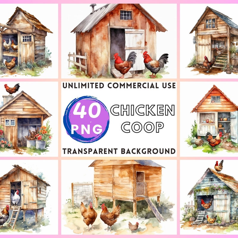 Chicken Collage - Etsy