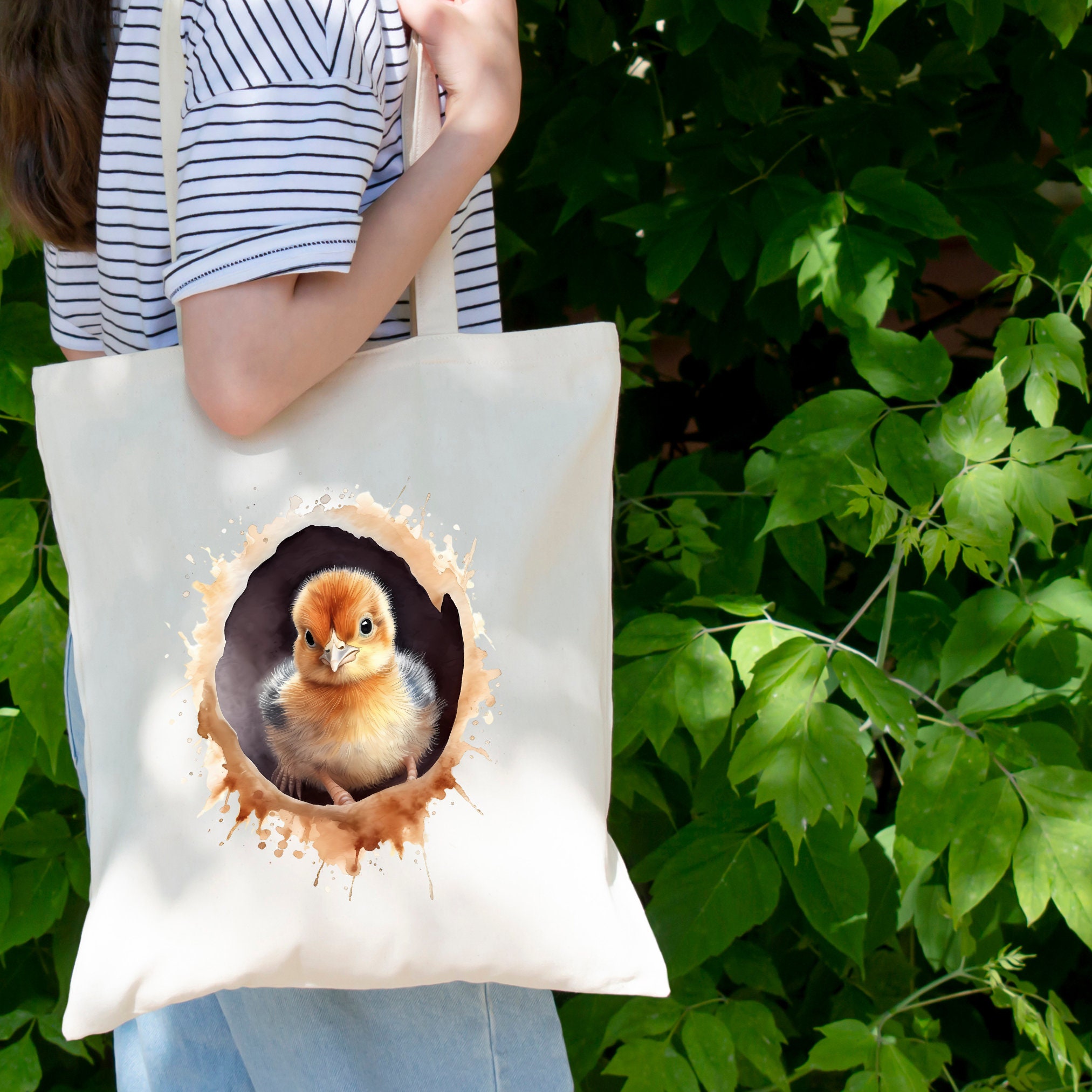 Yellow Chick Watercolor Clipart Transparent Background PNG Drawing ...