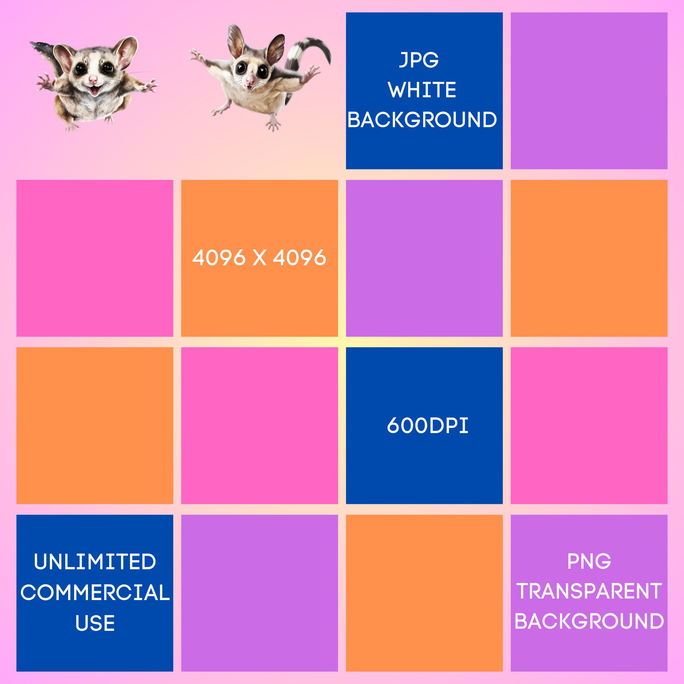 Sugar Glider Watercolor Clipart Transparent Background PNG Drawing ...