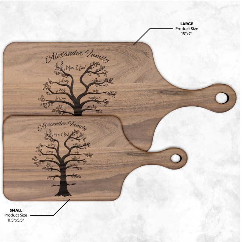 Personalized Family Tree Engraving Wedding Engagement Gift - Etsy