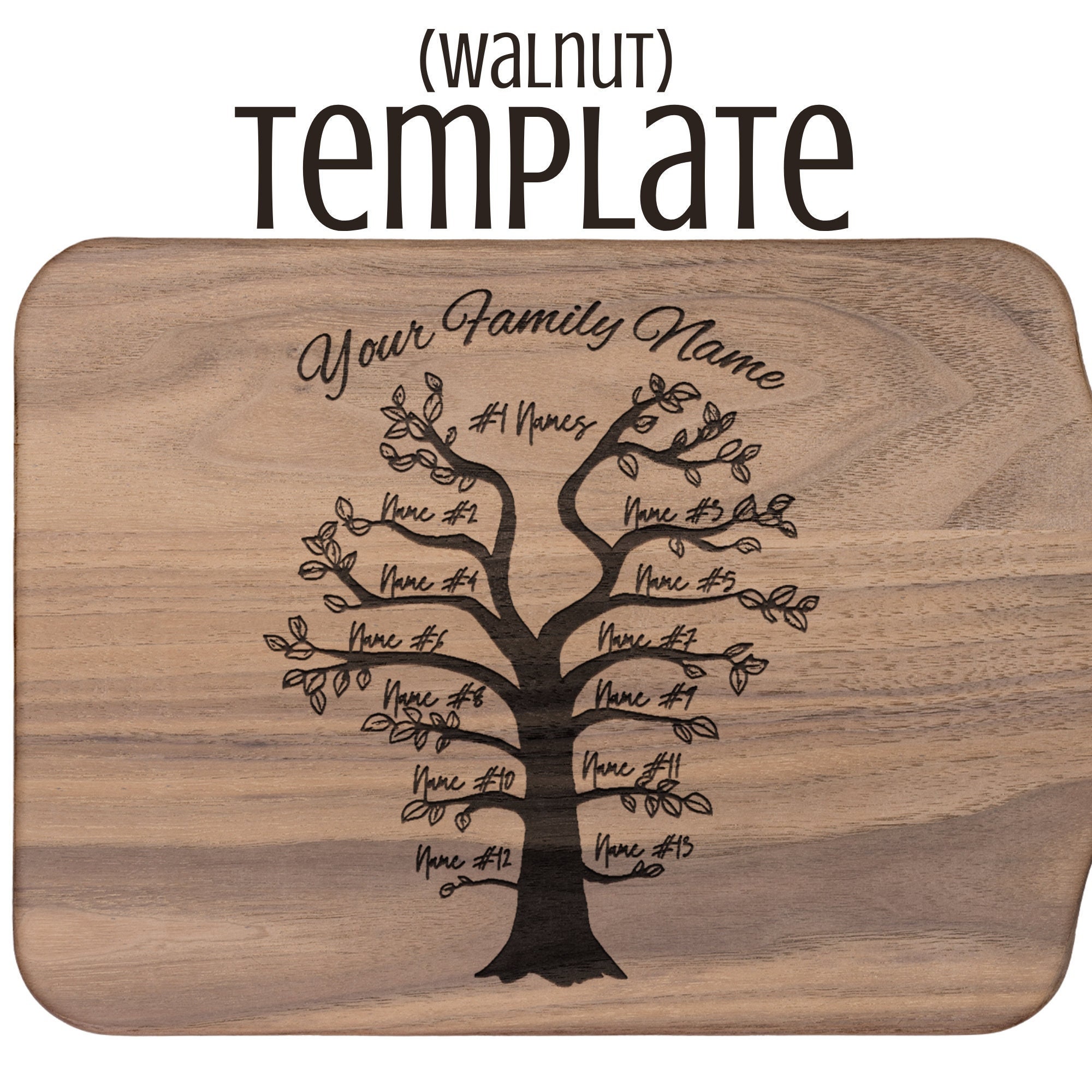 Personalized Family Tree Engraving Wedding Engagement Gift - Etsy