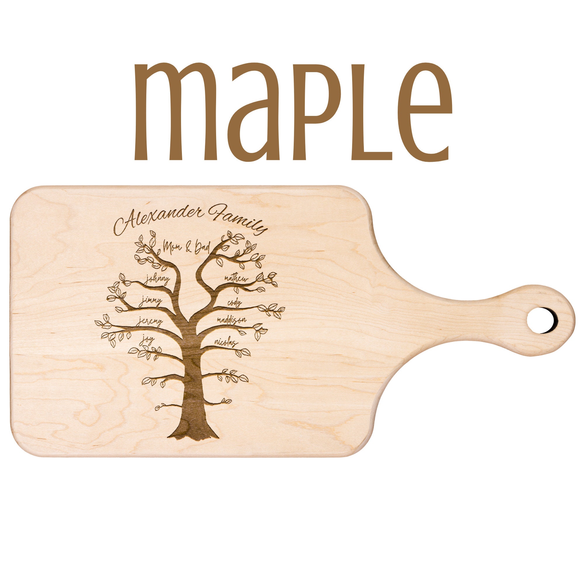 Personalized Family Tree Engraving Wedding Engagement Gift - Etsy