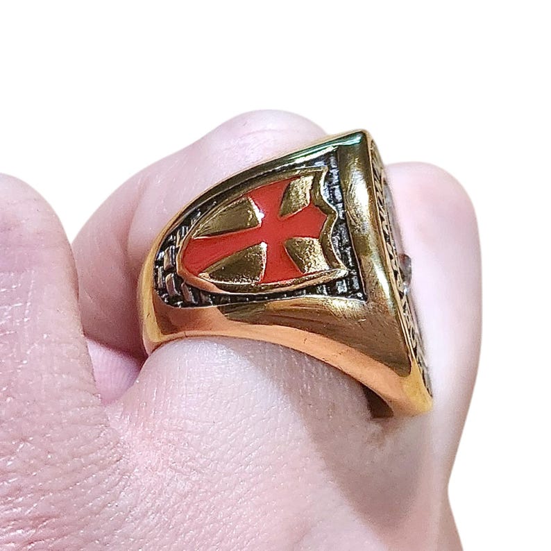Knights Templar Cross Ring, Maltese Cross Ring, Templar Cross Ring ...