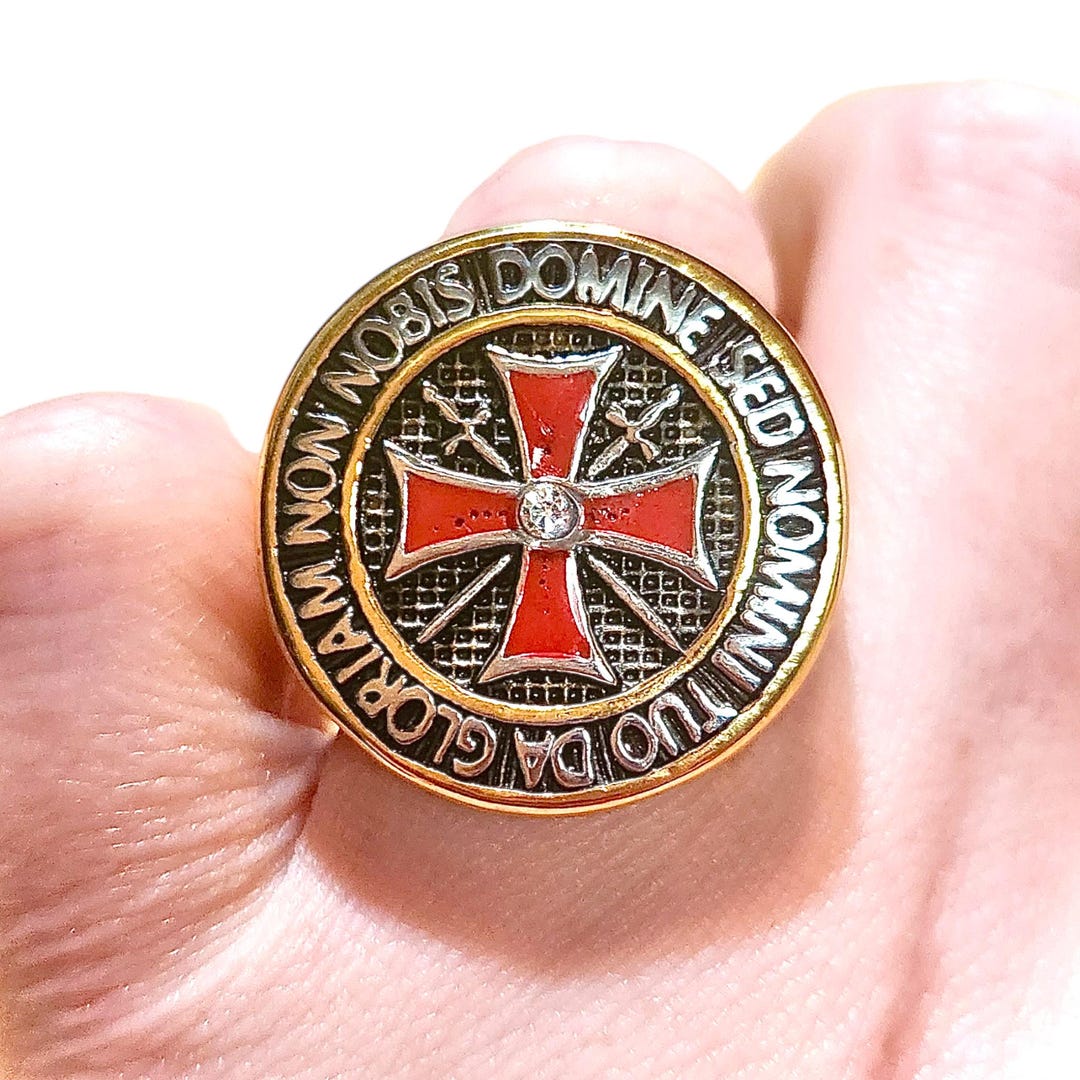 Knights Templar Cross Ring, Maltese Cross Ring, Templar Cross Ring ...