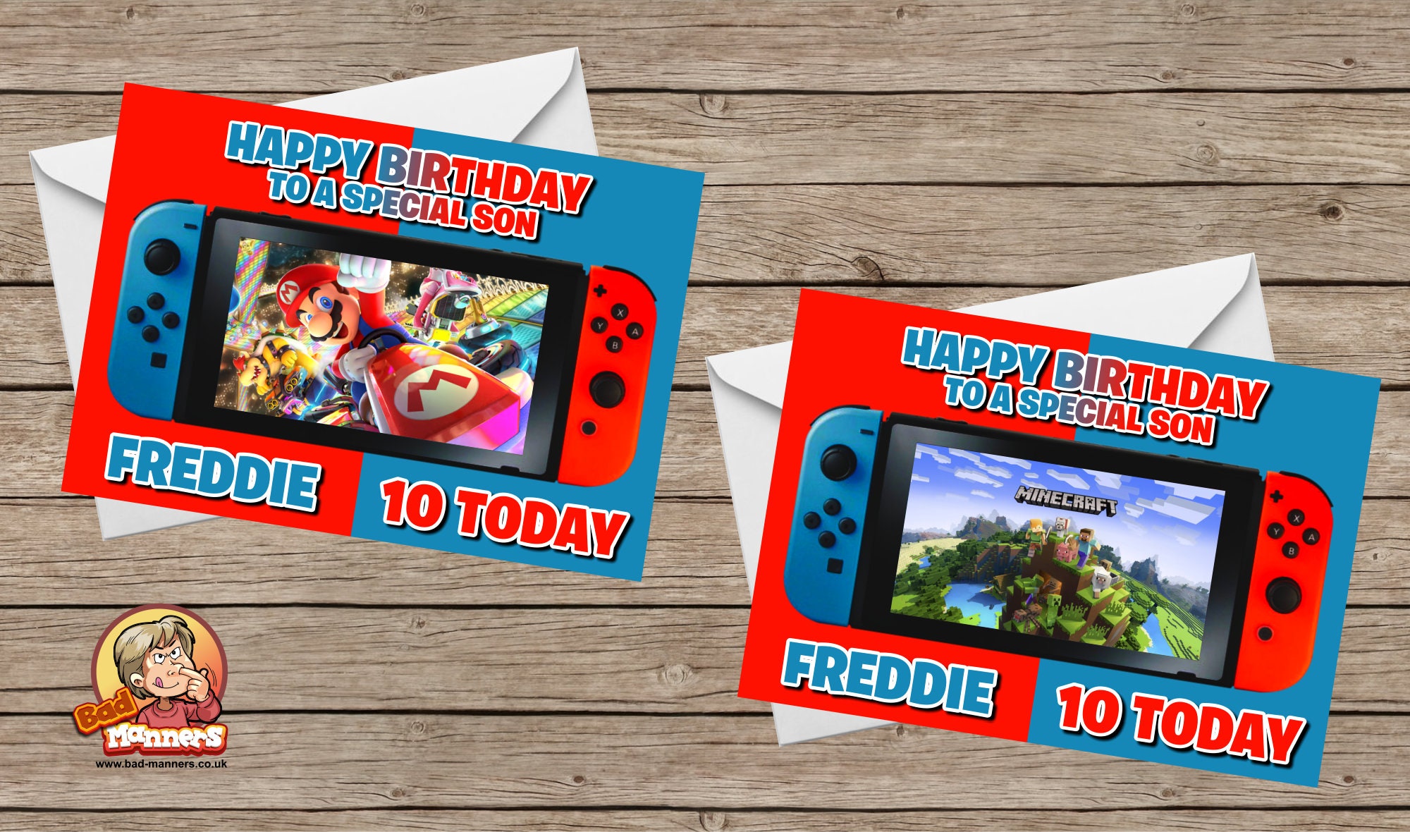 Personalised Nintendo Switch Themed Birthday Card for Son / - Etsy UK