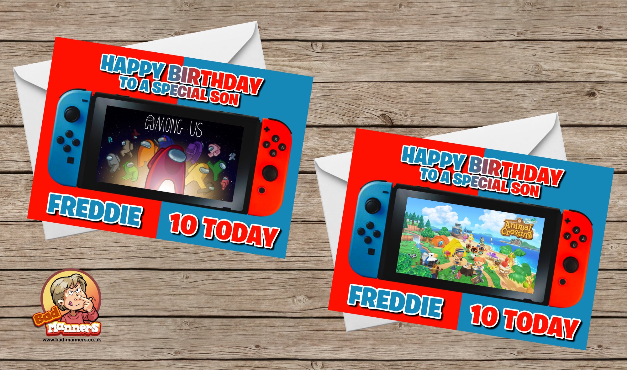 Personalised Nintendo Switch Themed Birthday Card for Son / - Etsy UK