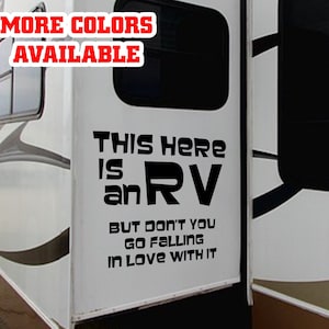 Funny RV Vinyl Sticker Decal Graphic RV Slide Decal RV Door Decal ...