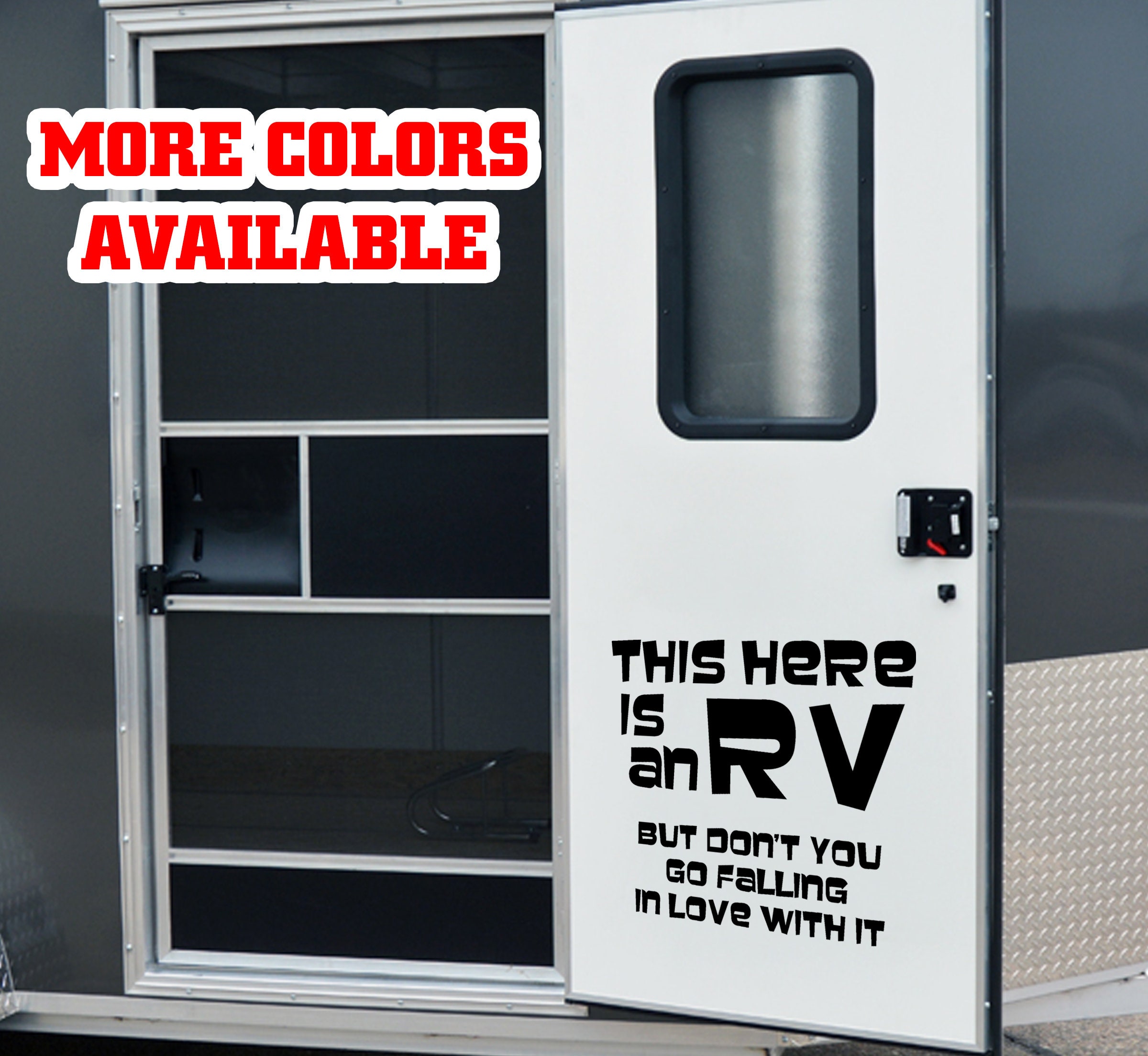 Funny RV Vinyl Sticker Decal Graphic RV Slide Decal RV Door Decal ...
