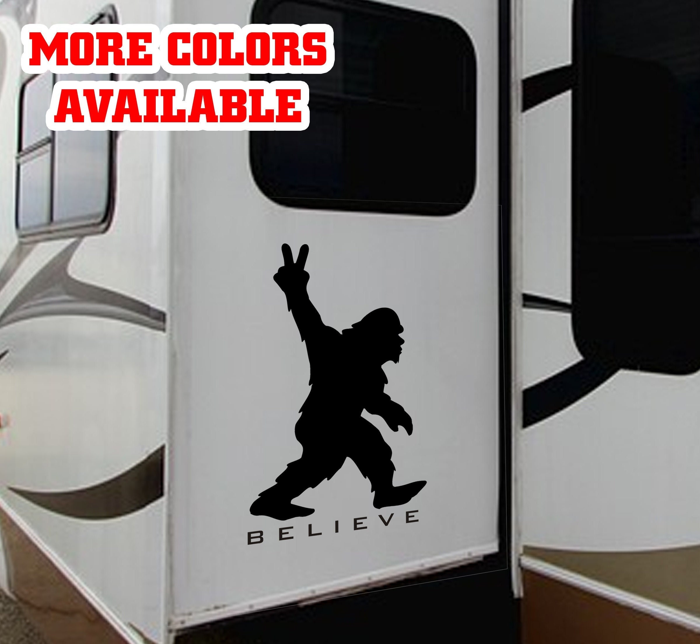 Bigfoot Yeti Vinyl Sticker Decal Graphic RV Slide Decal RV Door Decal ...