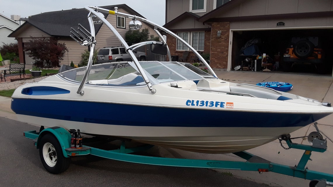 Custom Boat Registration Numbers One Set of Two Boat Numbers Stickers ...