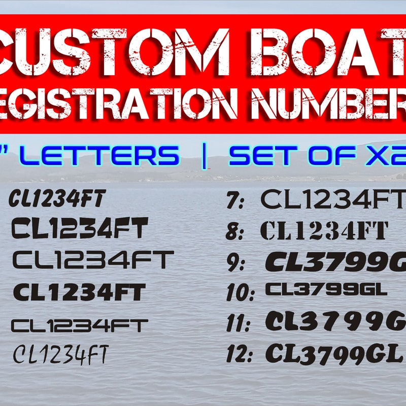 Boat Numbers - Etsy