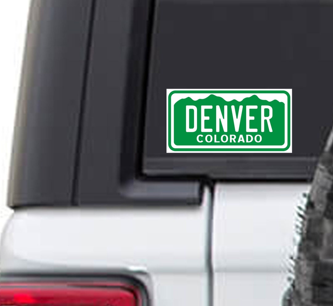 Colorado License Plate Denver Vinyl Sticker Decal - CO I Love Colorado ...