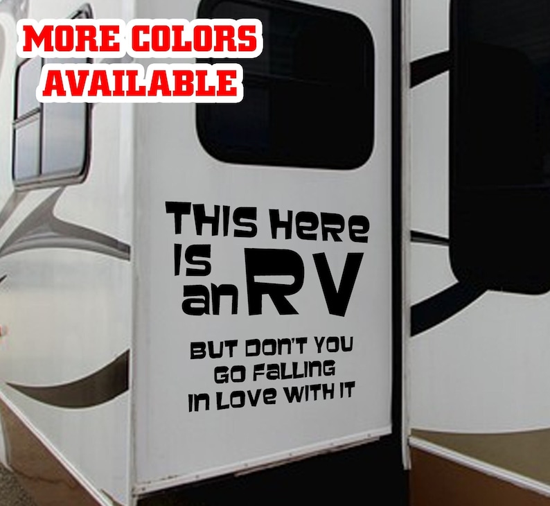 Funny RV Vinyl Sticker Decal Graphic RV Slide Decal RV Door Decal ...