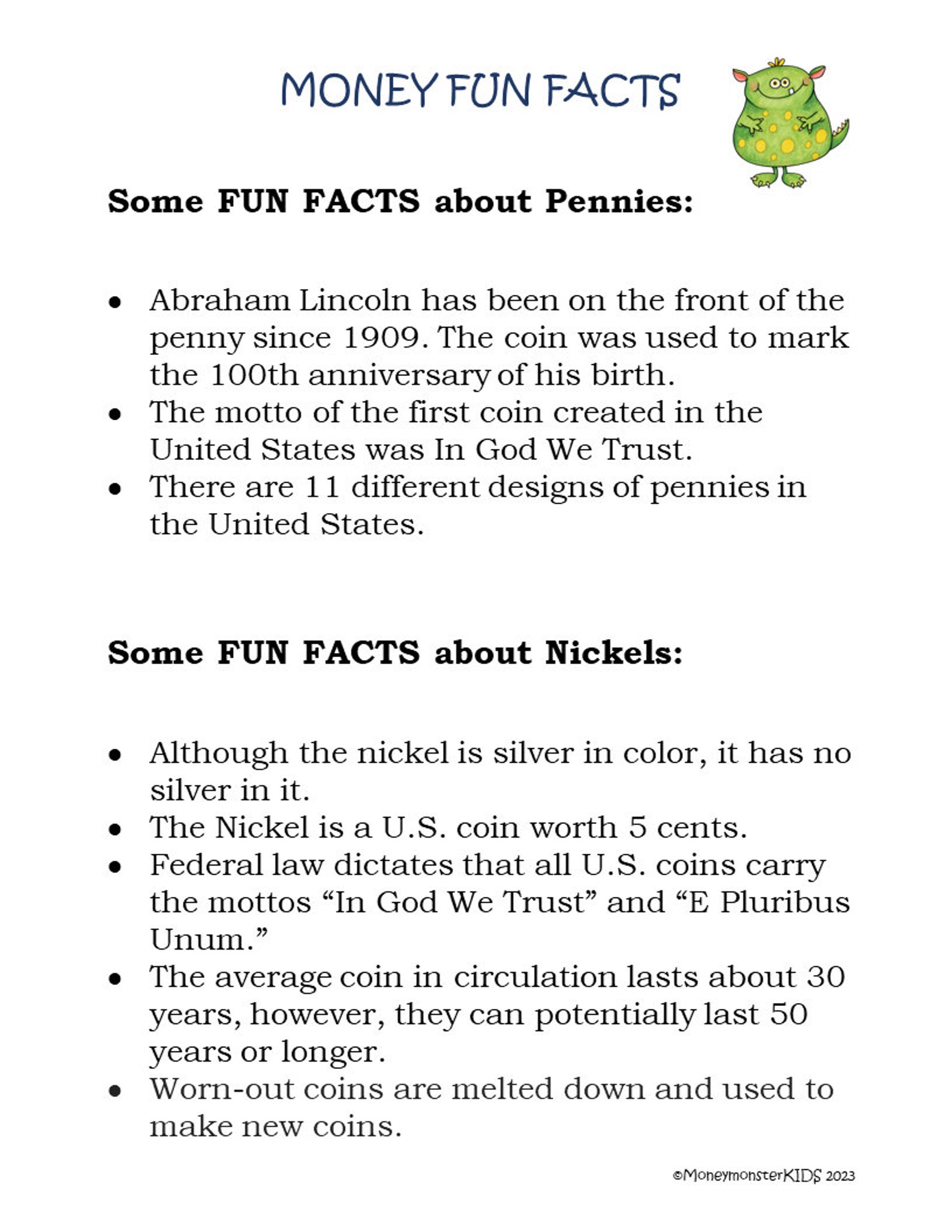 Money Worksheets, Money Activities, Count Coins, Identify Dollars ...