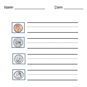 Money Worksheets, Money Activities, Count Coins, Identify Dollars ...