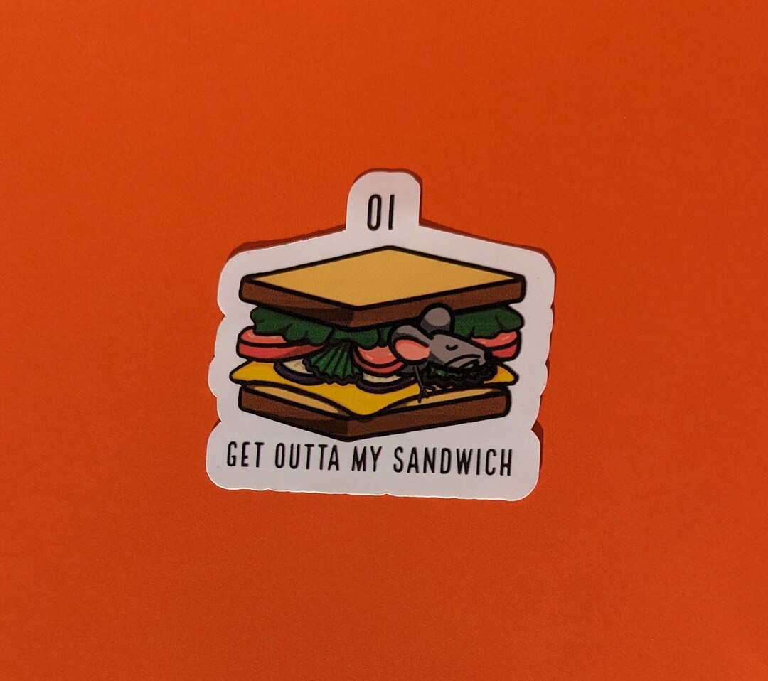 Oi Get Outta My Sandwich Goofy and Trendy Water Bottle, Laptop, or ...