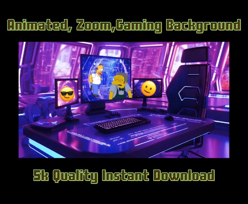 Animated “TRON OFFICE DESK” in 5k Digital Art,mid Journey,ai,chat Gpt ...