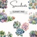 Watercolour Succulents Clipart Bundle, Digital Download, Plants ...