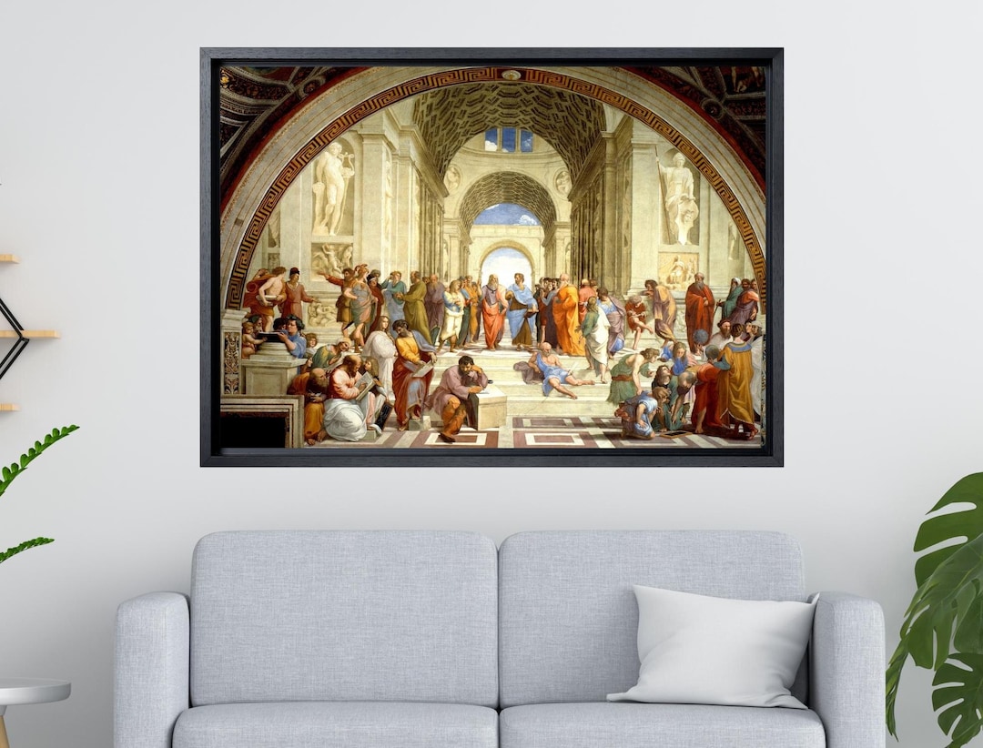 The School of Athens Canvas Wall Art, Raphael Sanzio Paintings, School ...