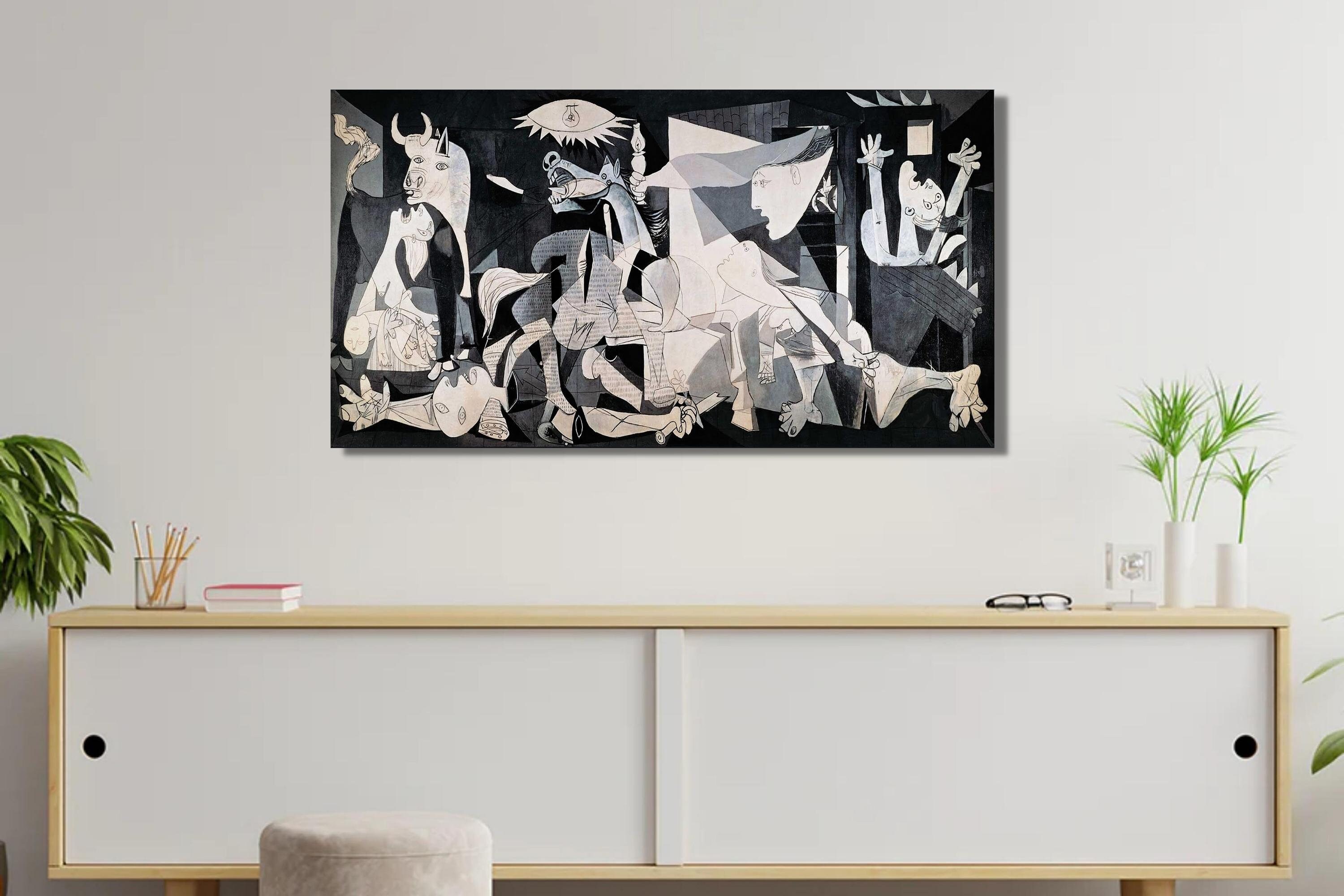 Guernica by Pablo Picasso Canvas Wall Art, Guernica Colored Painting ...