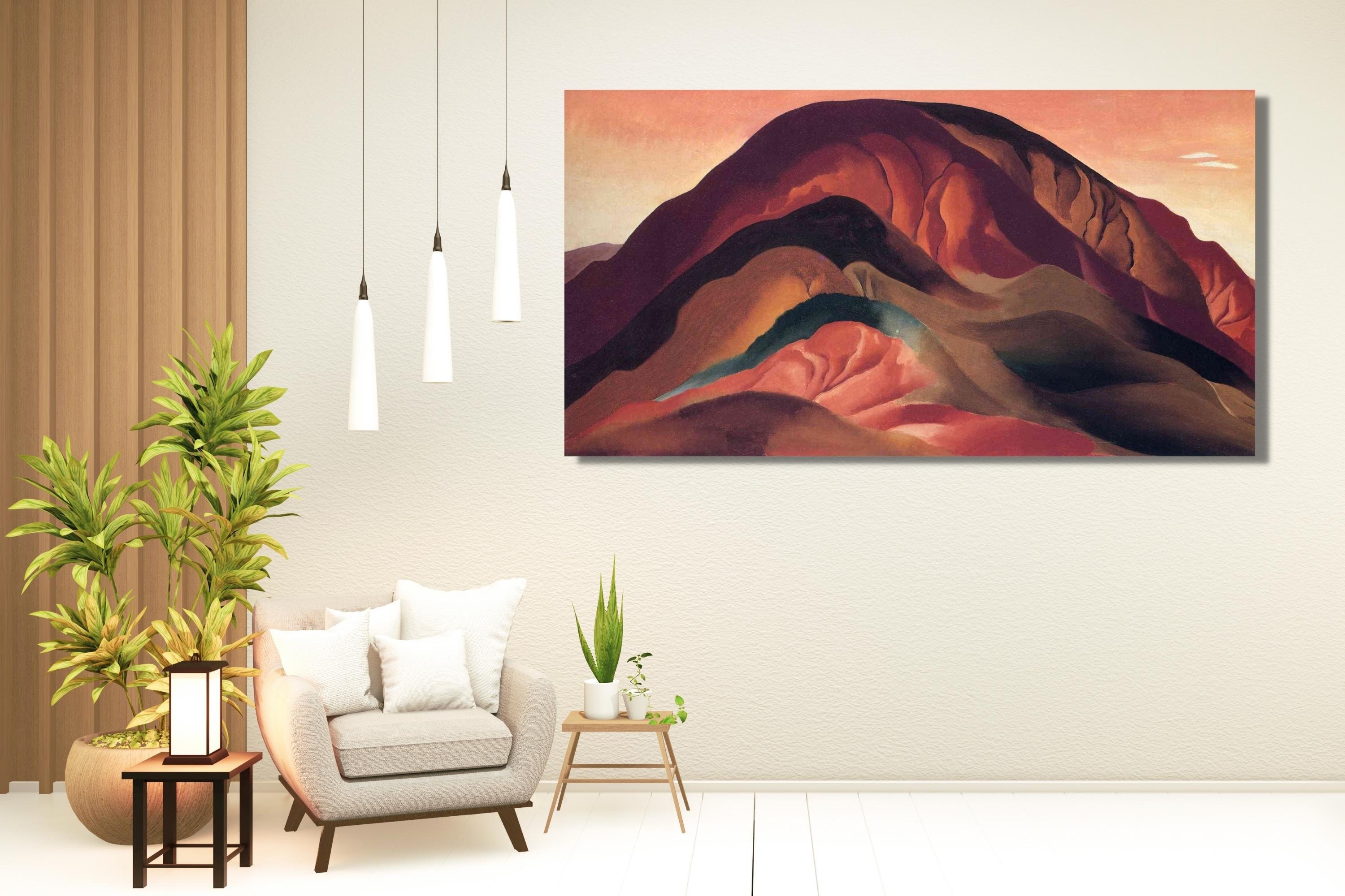 Georgia O'keeffe's Rust Red Hills: Captivating Landscape Art Poster ...