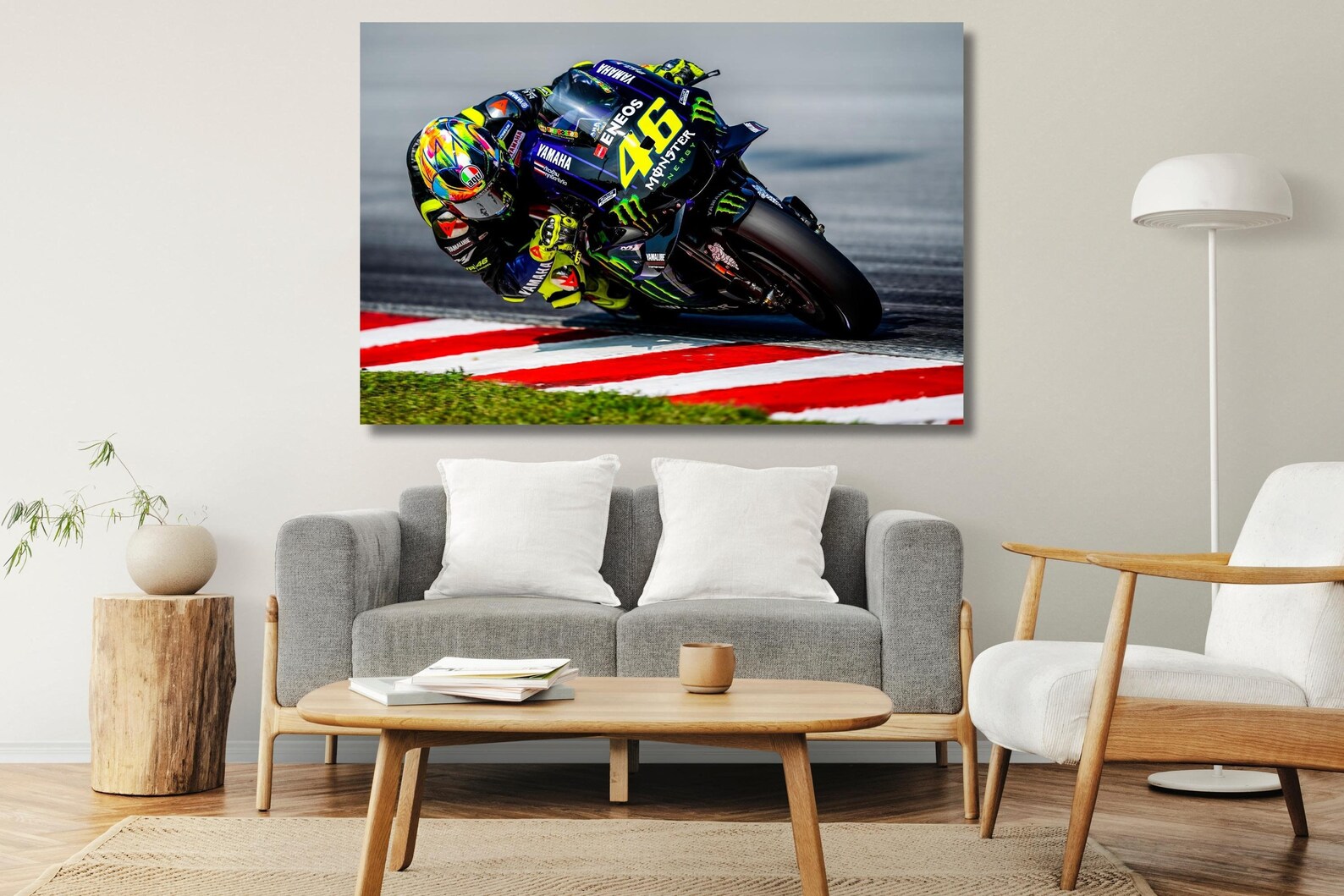 Valentino ROSSI Moto GP Fine Art Limited Edition Painting / Print ...
