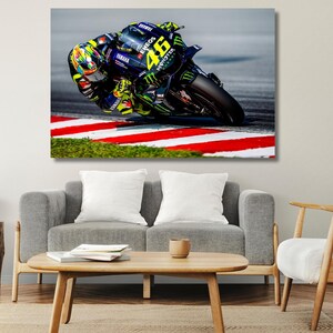 Valentino ROSSI Moto GP Fine Art Limited Edition Painting / Print ...