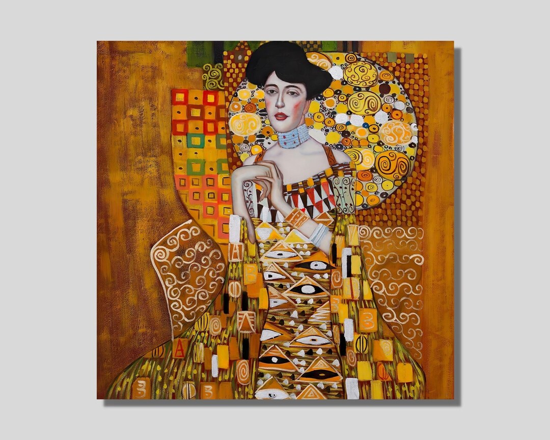 Gustav Klimt Adele Bloch Bauer Canvas Wall Art, Gustav Klimt Gallery ...
