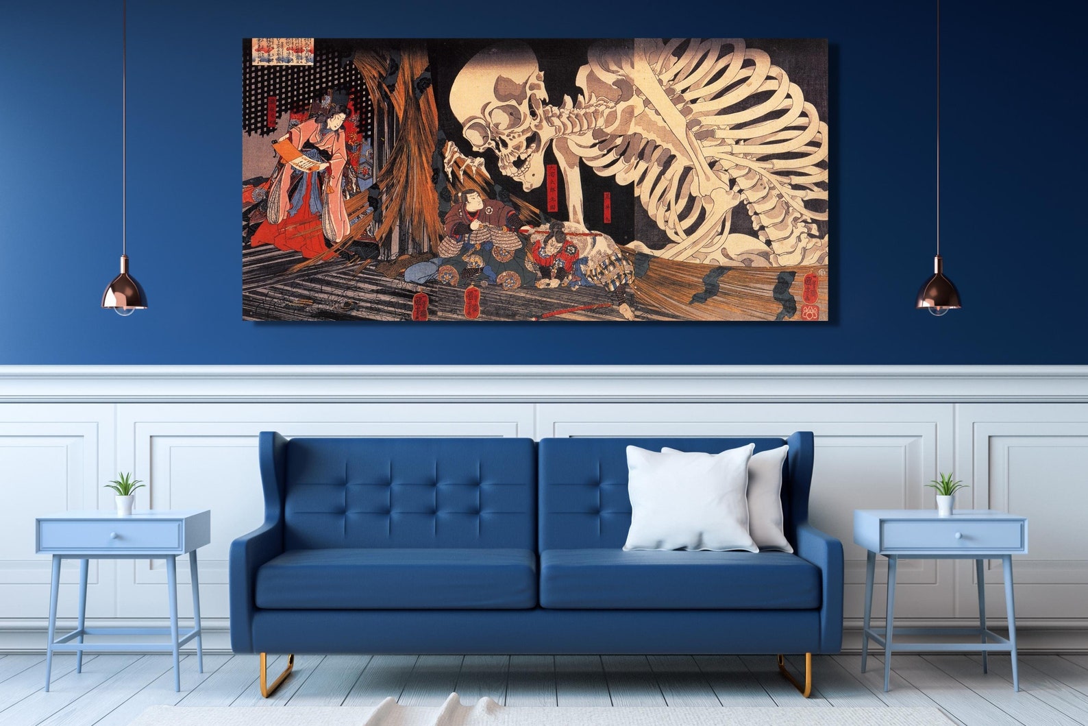 Utagawa Kuniyoshi Takiyasha the Witch and the Skeleton Spectre Canvas ...