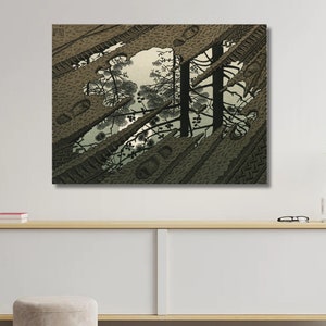 Puddle by Maurits Cornelis Escher Canvas Wall Art, Escher Canvas Print ...